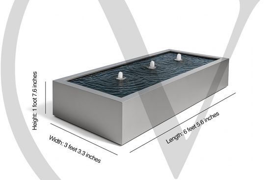 Reflection Pool Fountain | Modern Backyard Look – Valyrian Designs
