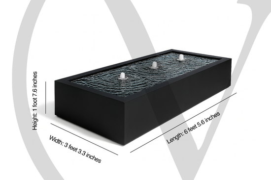 Reflection Pool Fountain | Modern Backyard Look – Valyrian Designs