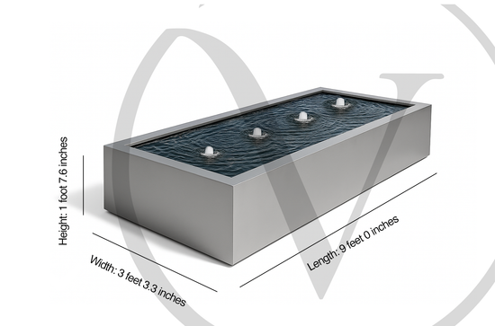 Reflection Pool Fountain | Modern Backyard Look – Valyrian Designs