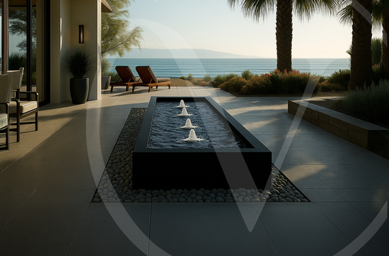 Reflection Pool Fountain | Modern Backyard Look – Valyrian Designs