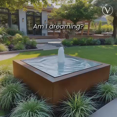 Reflection Pool Fountain | Modern Backyard Look – Valyrian Designs