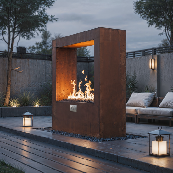 Modern Fire Frame | Modern Backyard Ideas – Valyrian Designs